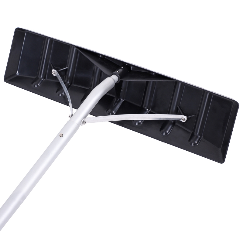 GoDecor Poly Blade Snow Roof Rake Telescoping Snow Roof Rake, Black ...
